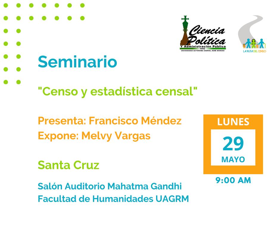 Seminario Presencial Santa Cruz: Censo y estadísticas censal – Cebem